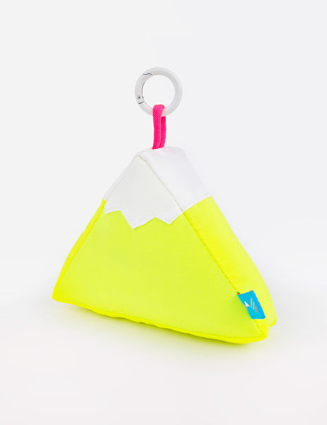 Neon Yellow Mountain Keychain Charm – Mokuyobi