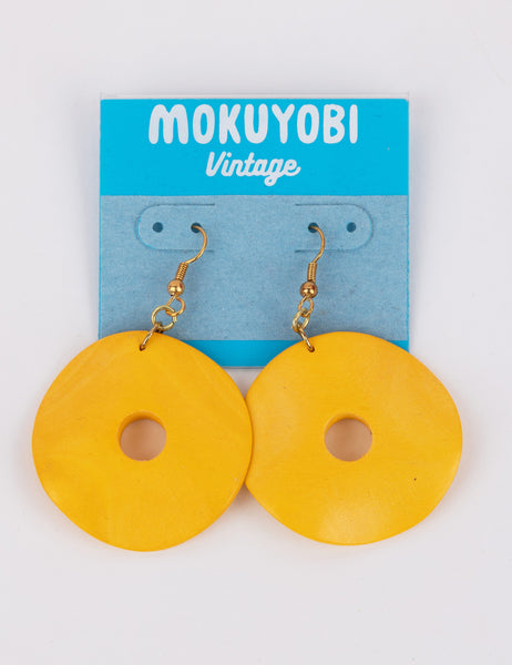 Bagel Chip Vintage Earrings – Mokuyobi
