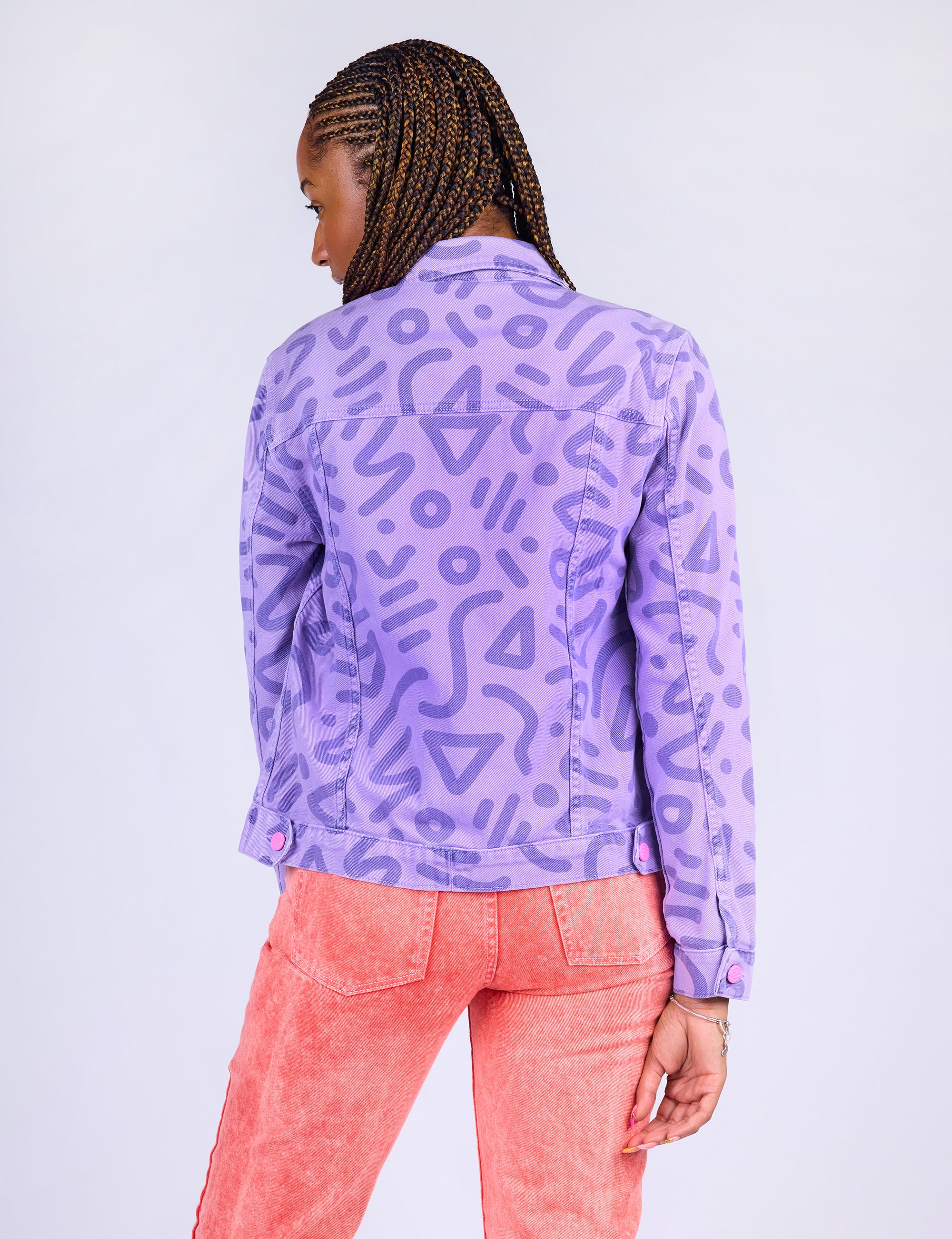 Grape Jelly Zap Denim Jacket – Mokuyobi
