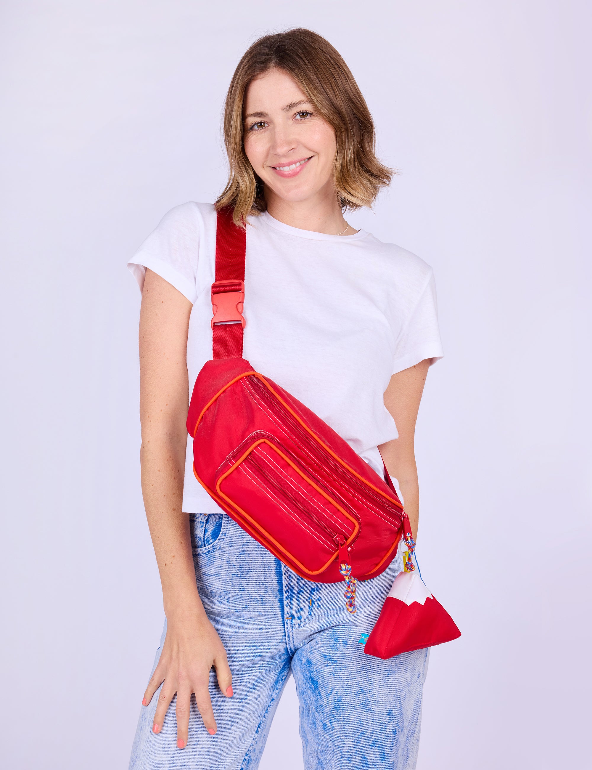 Red Fanny Pack Sling – Mokuyobi