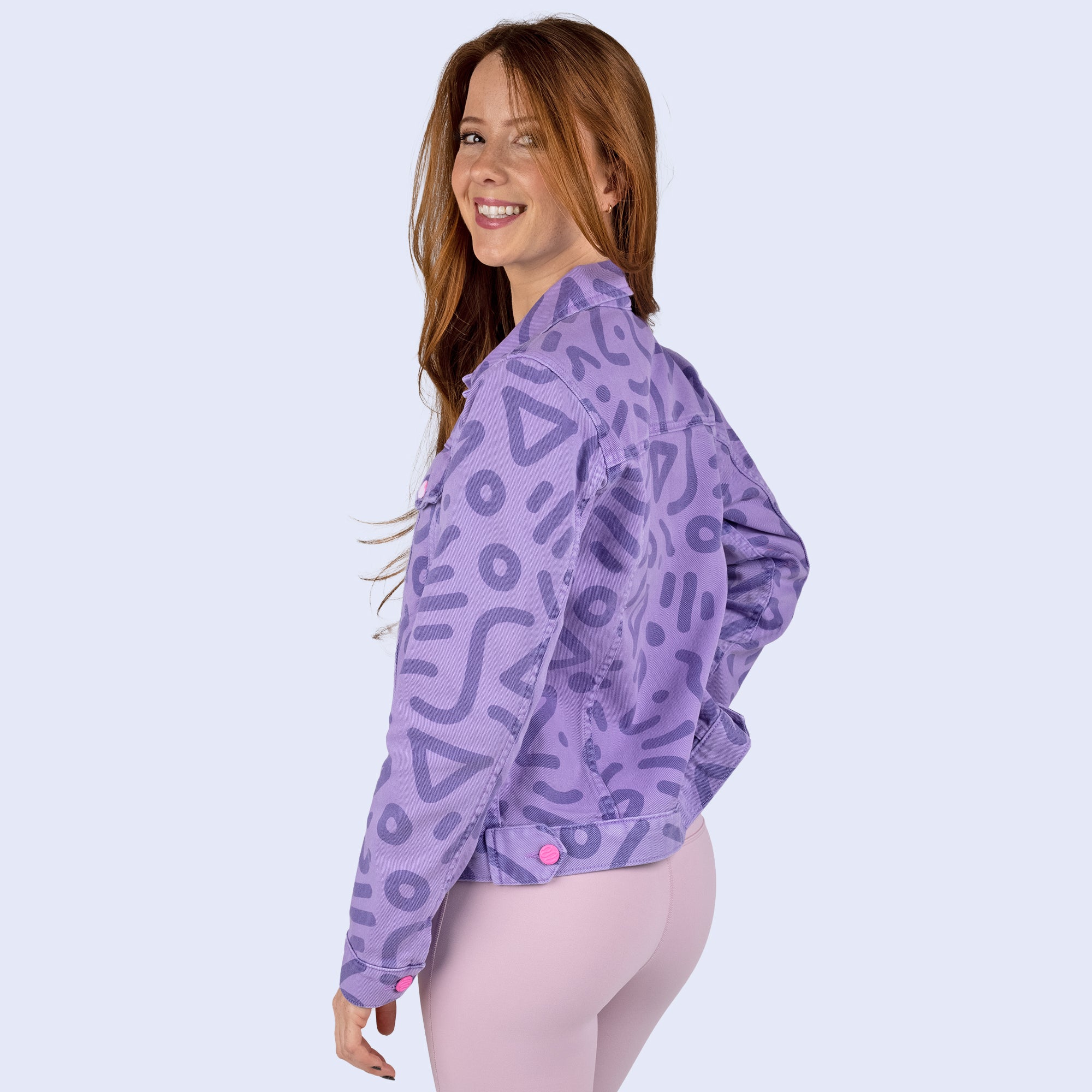 Grape Jelly Zap Denim Jacket – Mokuyobi
