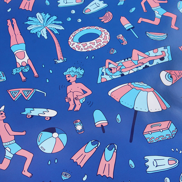 Splash Town Poster – Mokuyobi